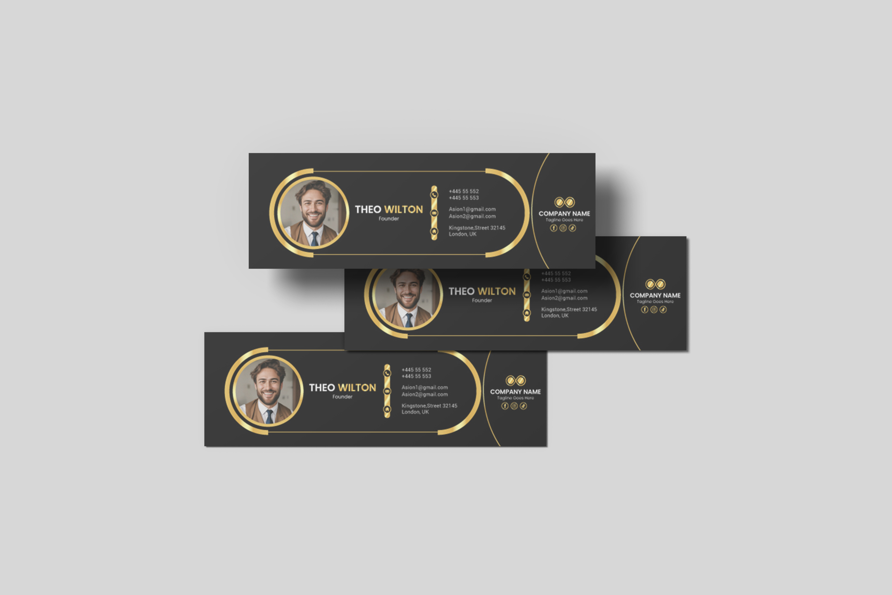 Luxury Email Signature Design by Most Mahbuba Jannat Muna on Dribbble