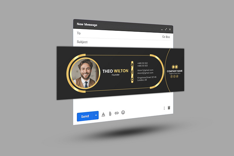Luxury Email Signature Design by Most Mahbuba Jannat Muna on Dribbble