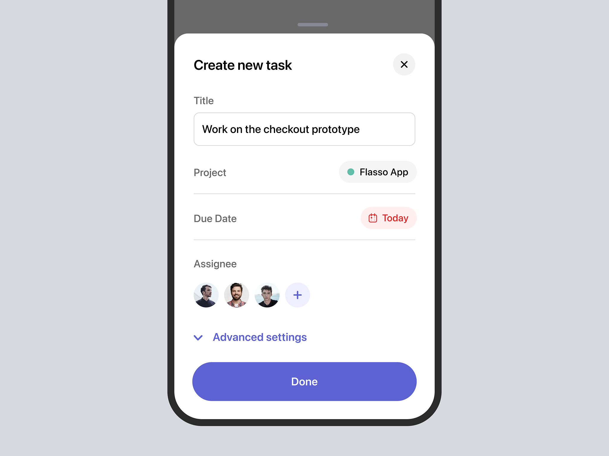 Create New Task by Vishnu Prasad on Dribbble