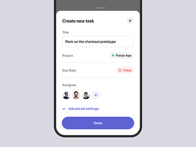 Create New Task by Vishnu Prasad on Dribbble