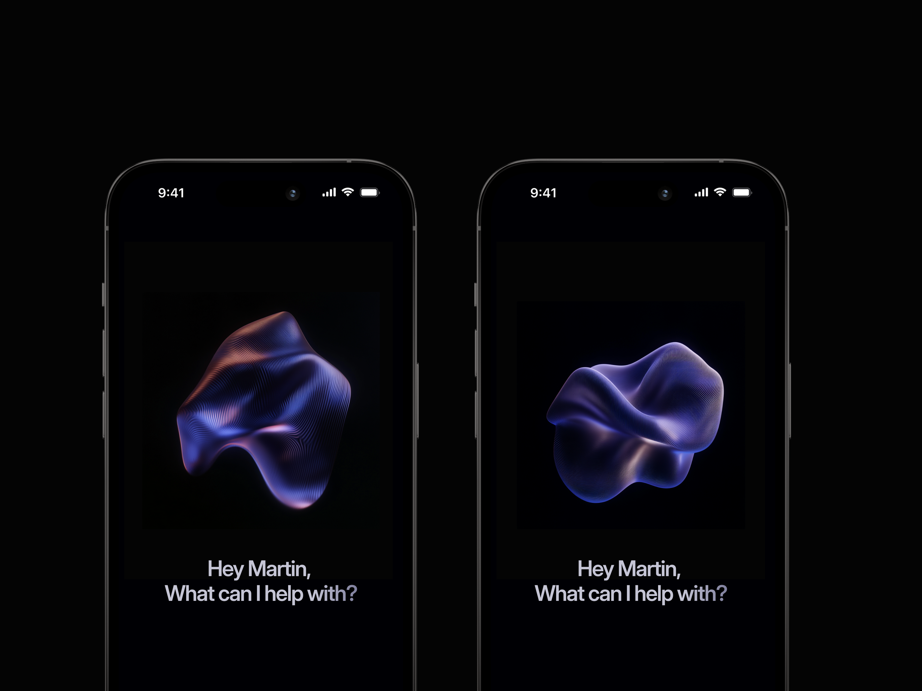 AI Chat - Shape exploration by Martin Strba for Outloud on Dribbble