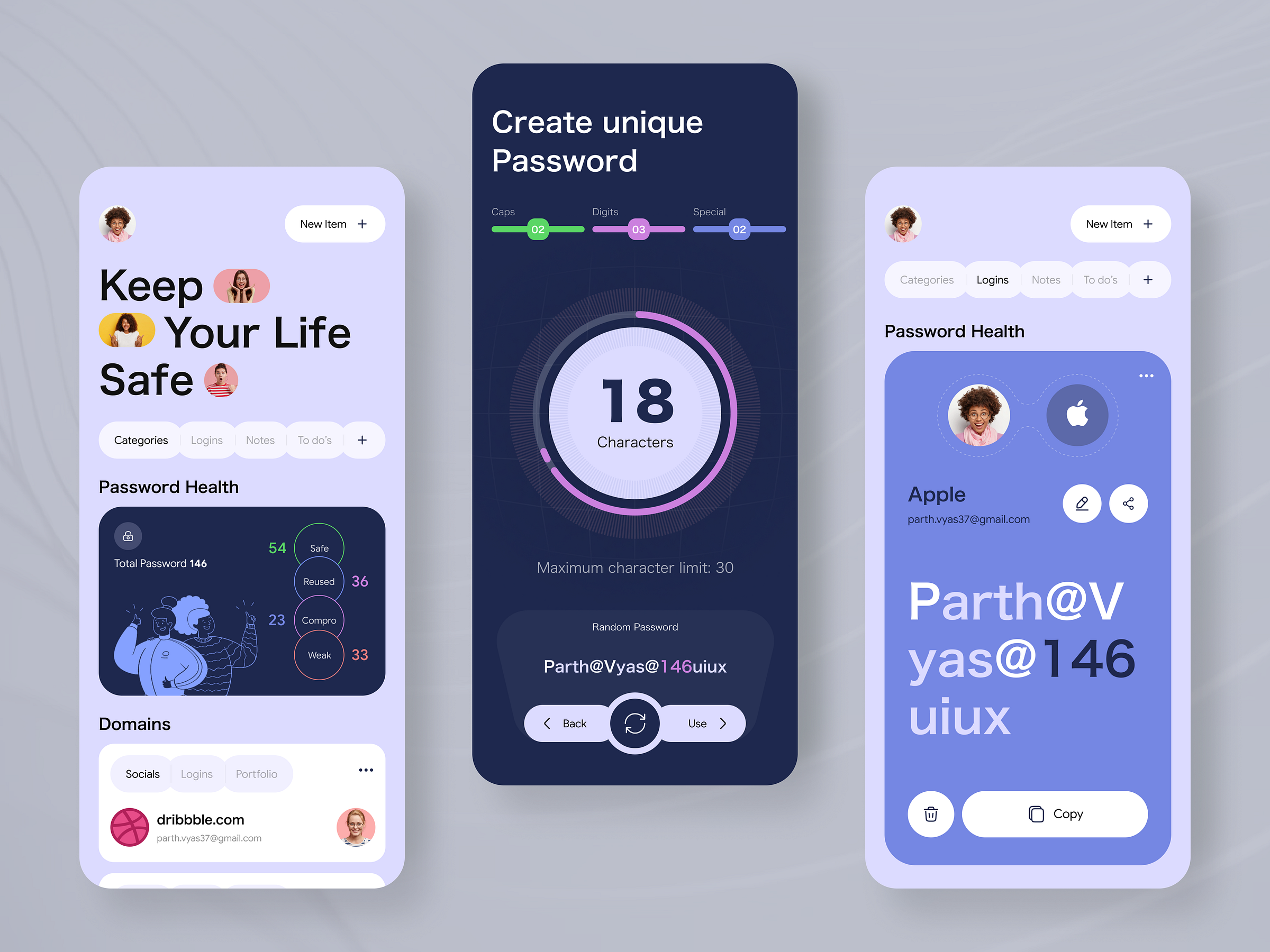 Password Manager App by 300Mind UI/UX for 300Mind on Dribbble