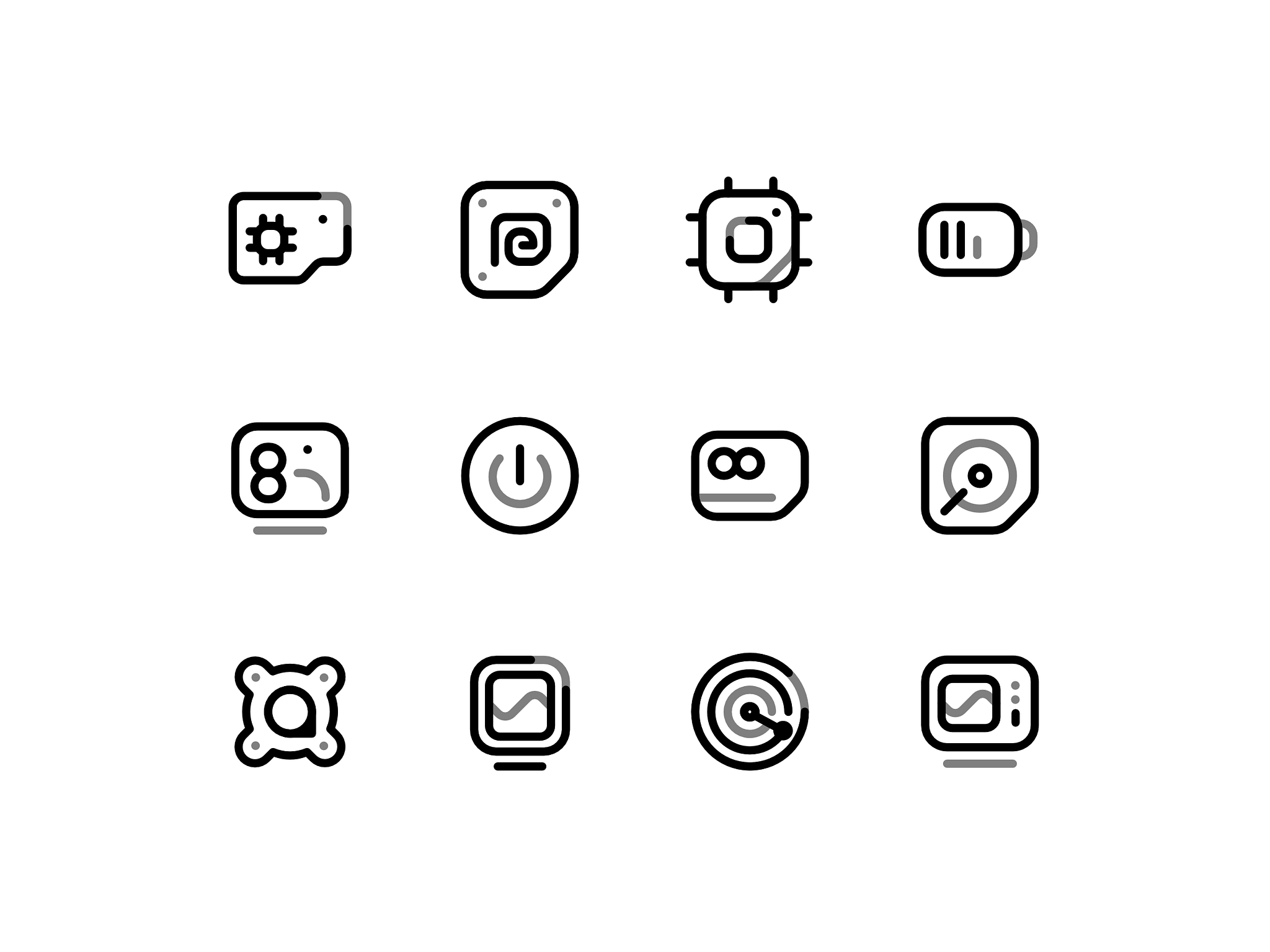 Tech Icons :) by Nugraha Jati Utama on Dribbble