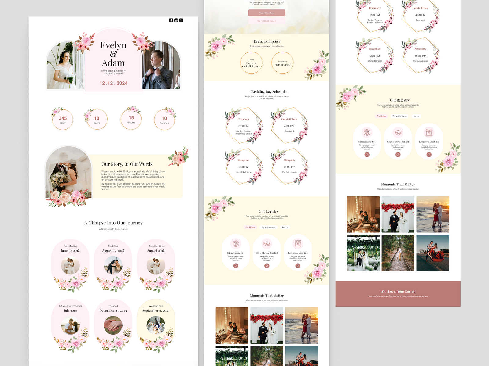 Wedding Website Design - Figma & wordpress Expert by gwaihireagle on ...