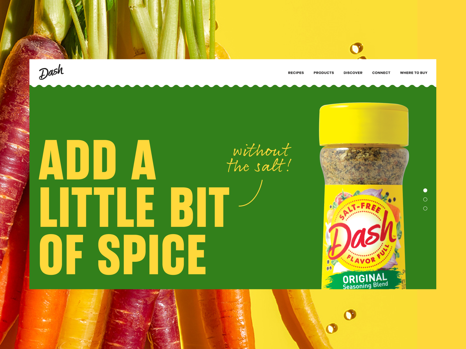 Seasonings Homepage by Melissa Ito on Dribbble