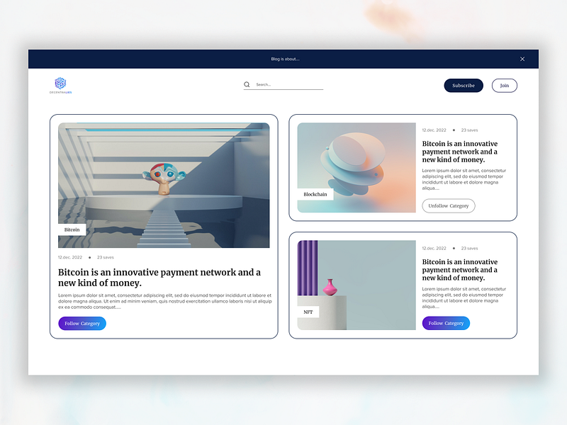 Browse thousands of Blog images for design inspiration | Dribbble