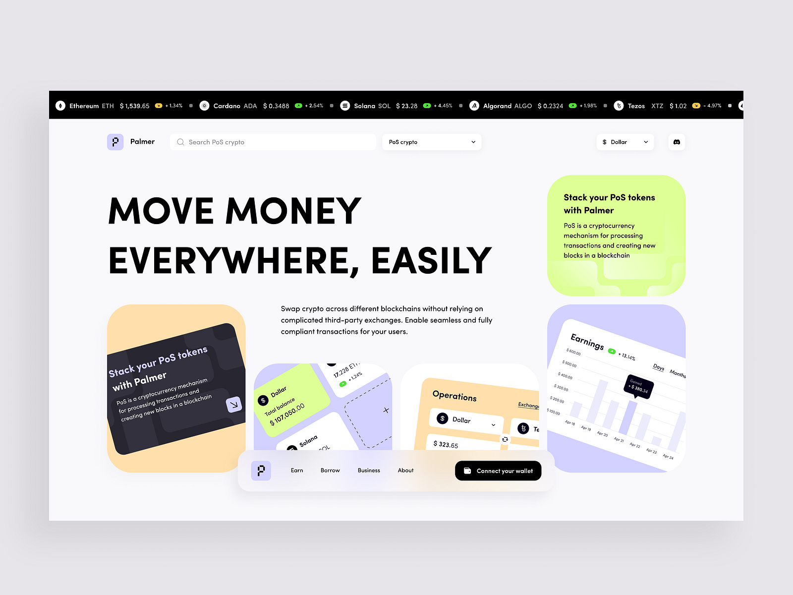 Palmer - Web 3 Platform by Arounda UI/UX for Arounda on Dribbble