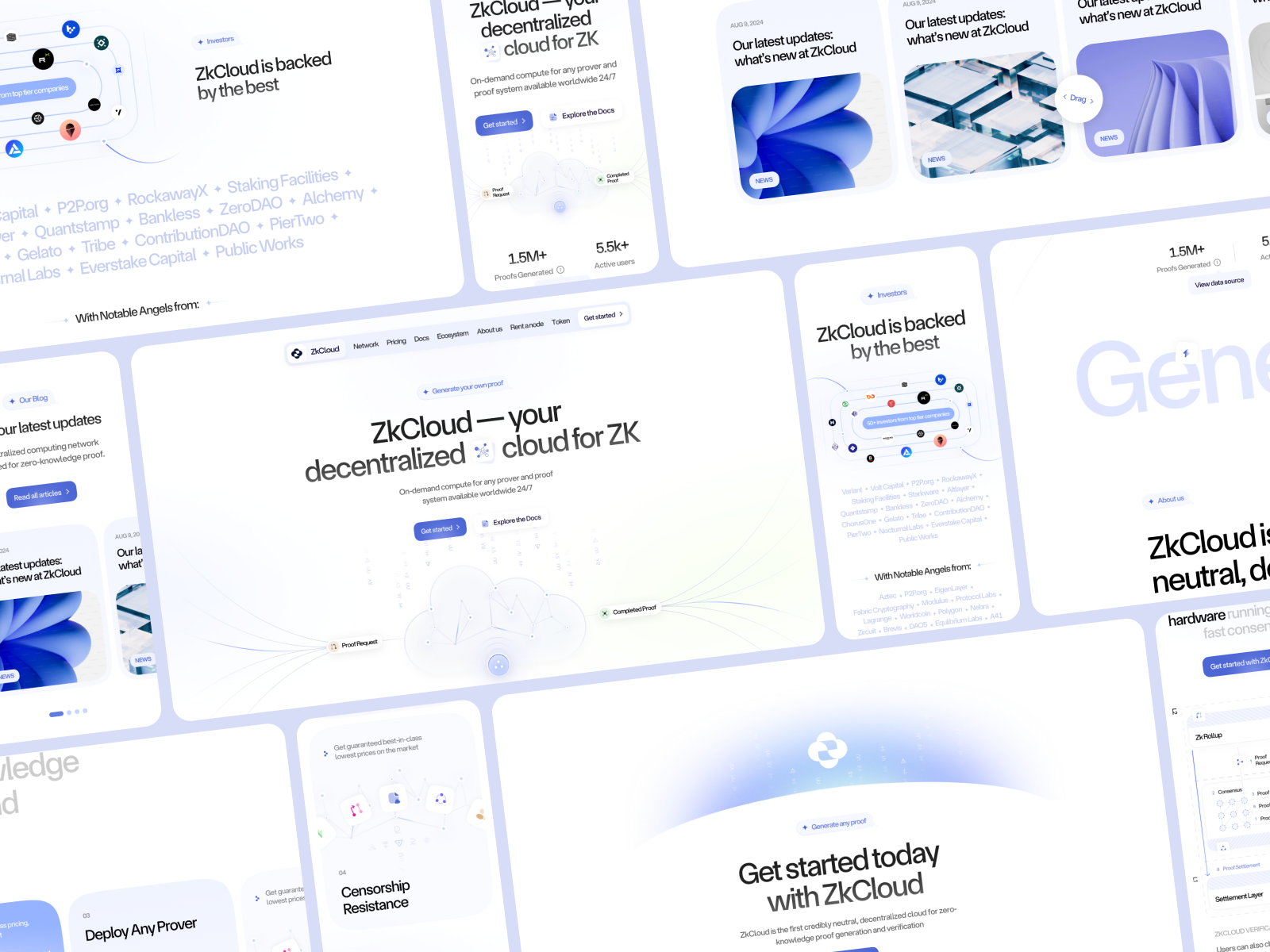 ZkCloud - Landing Page by Levi Wilson for QClay on Dribbble