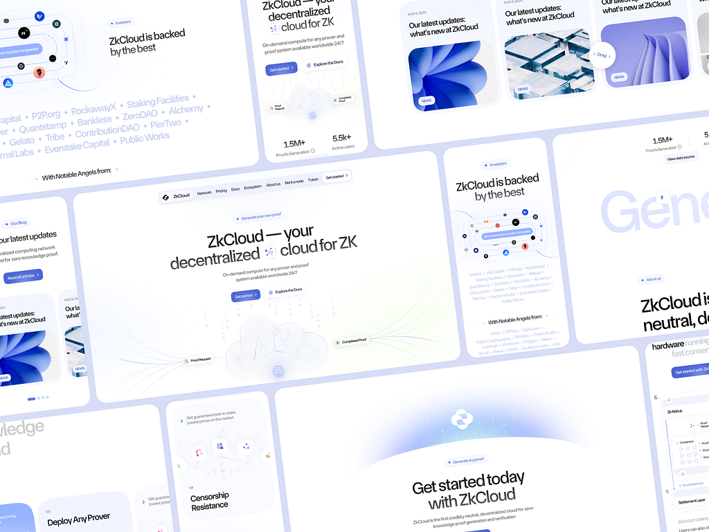 ZkCloud - Landing Page by Levi Wilson for QClay on Dribbble