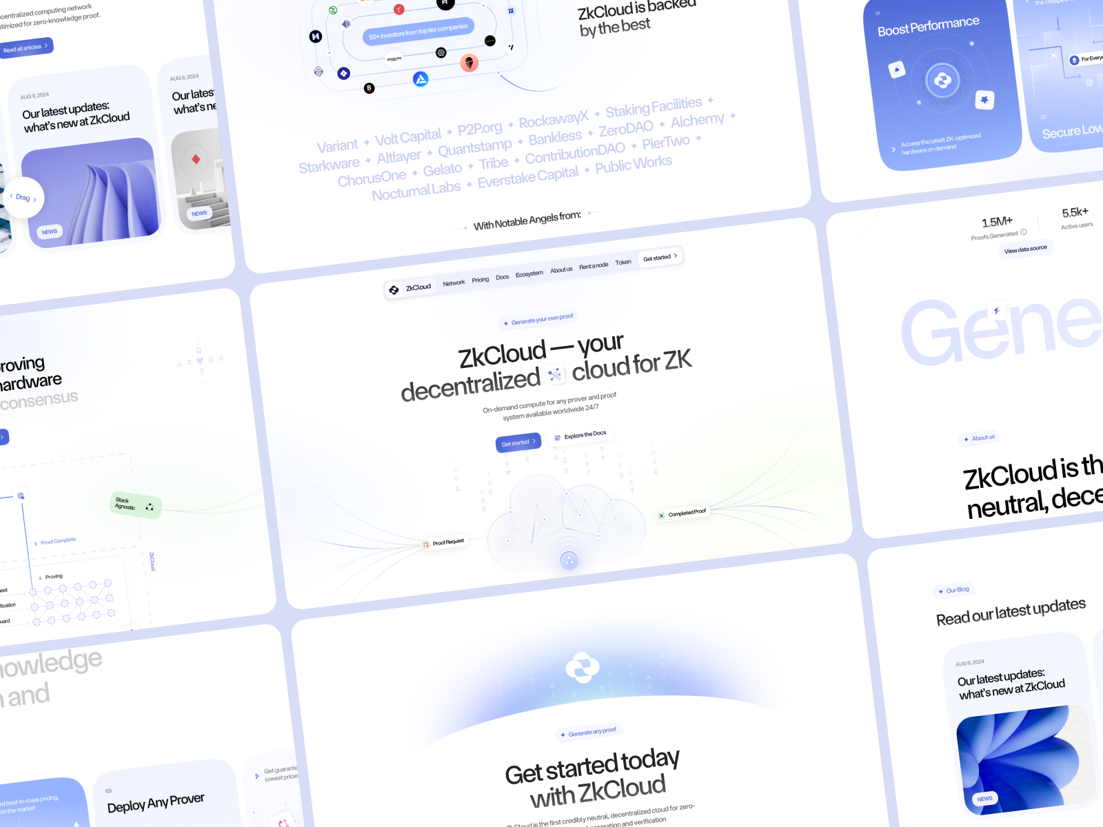 ZkCloud - Landing Page by Levi Wilson for QClay on Dribbble