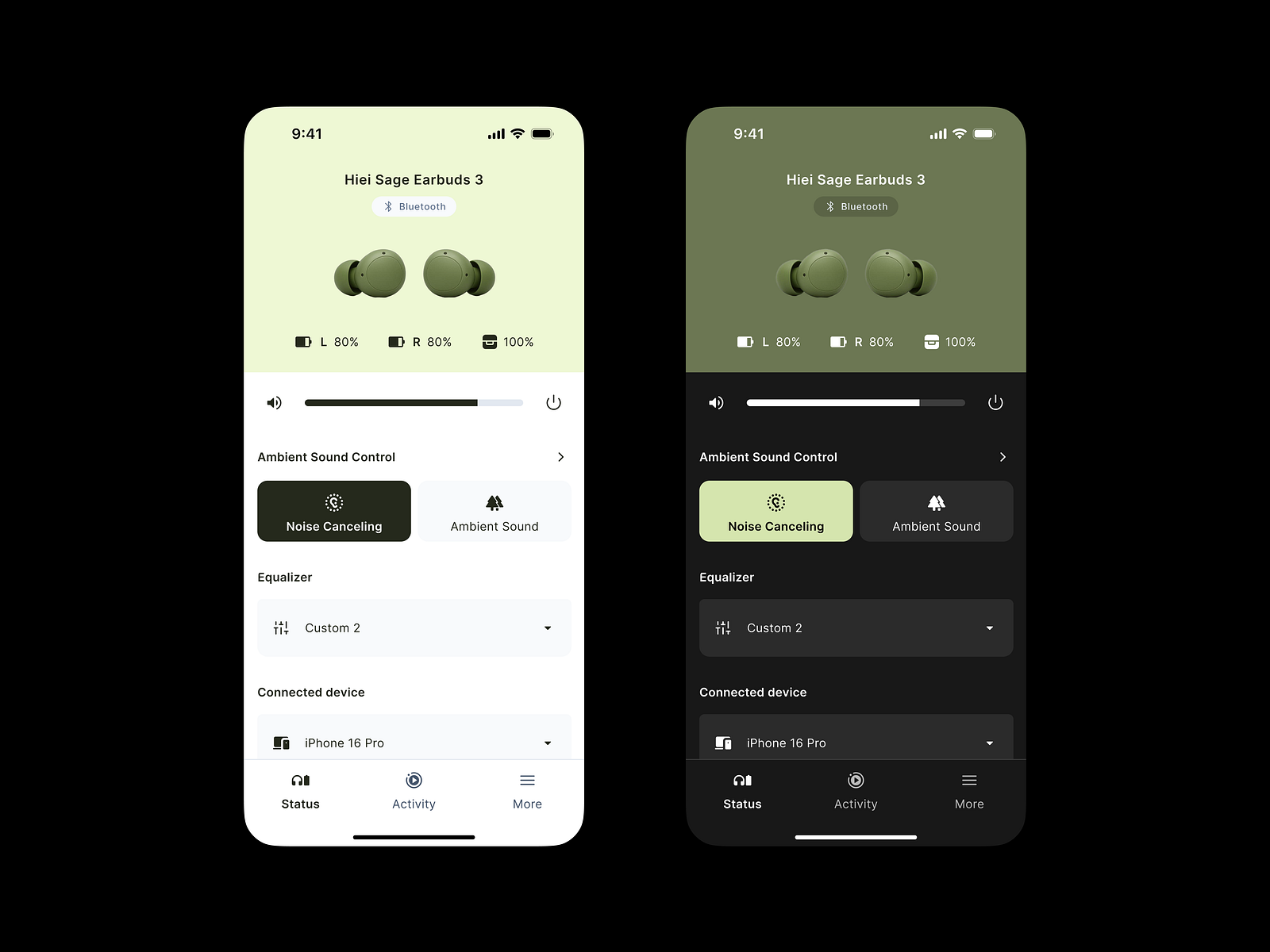 Home Screen UI Design for a Companion App for Audio Devices by Muhammad ...