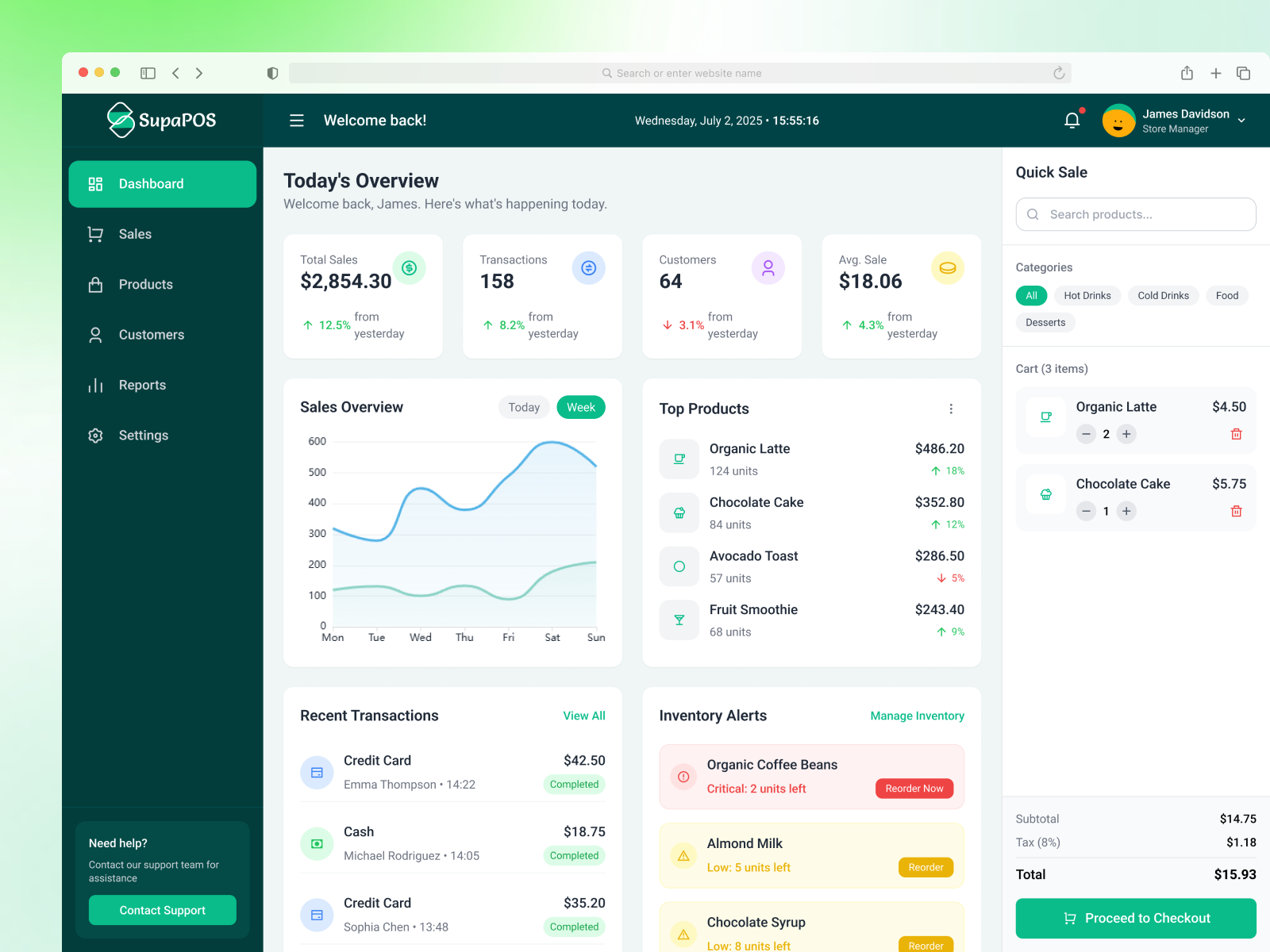 SupaPOS – Modern, Human-Centered POS Dashboard by Jahedul Islam on Dribbble