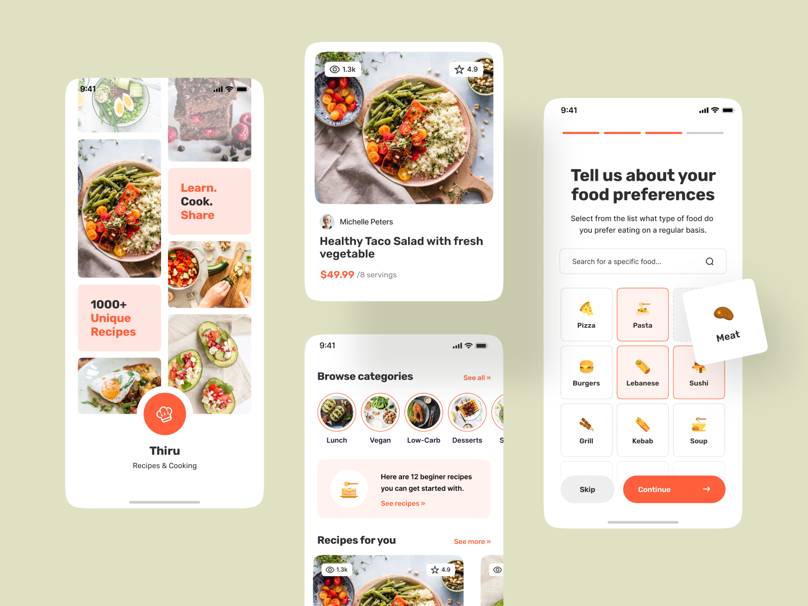 Food & Cooking App Mobile Design Proposal by Mihai Petrea for Flexin ...