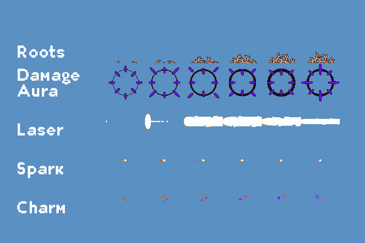 Free Pixel Magic Sprite Effects Pack by 2D Game Assets on Dribbble