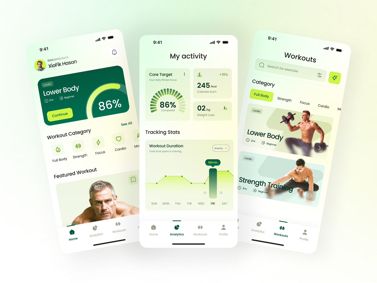Fitness App Design - Diet Application by SpineEdge for SpineEdge Studio ...