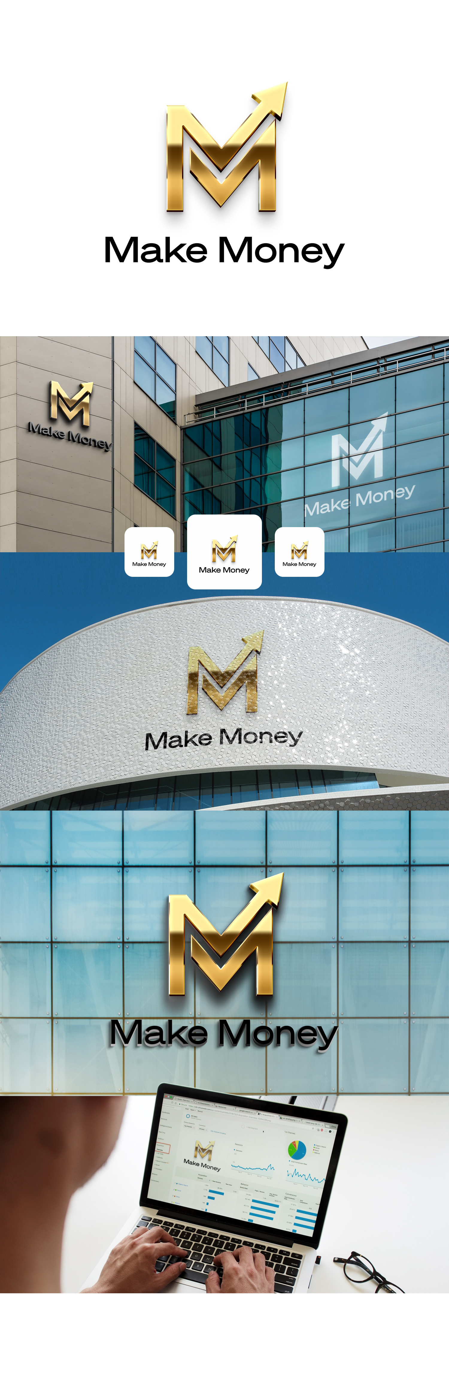 Make Money Logo by Adeel Tahir on Dribbble