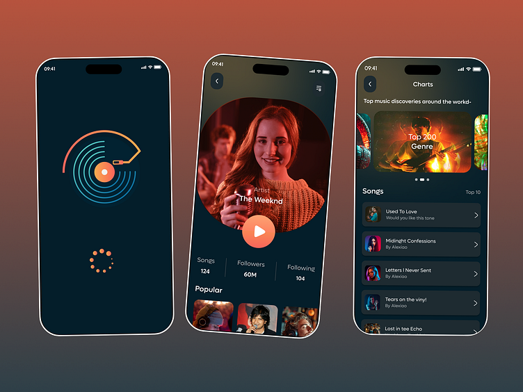 Music -Shazam Mobile App UI by Sourav Biswas on Dribbble