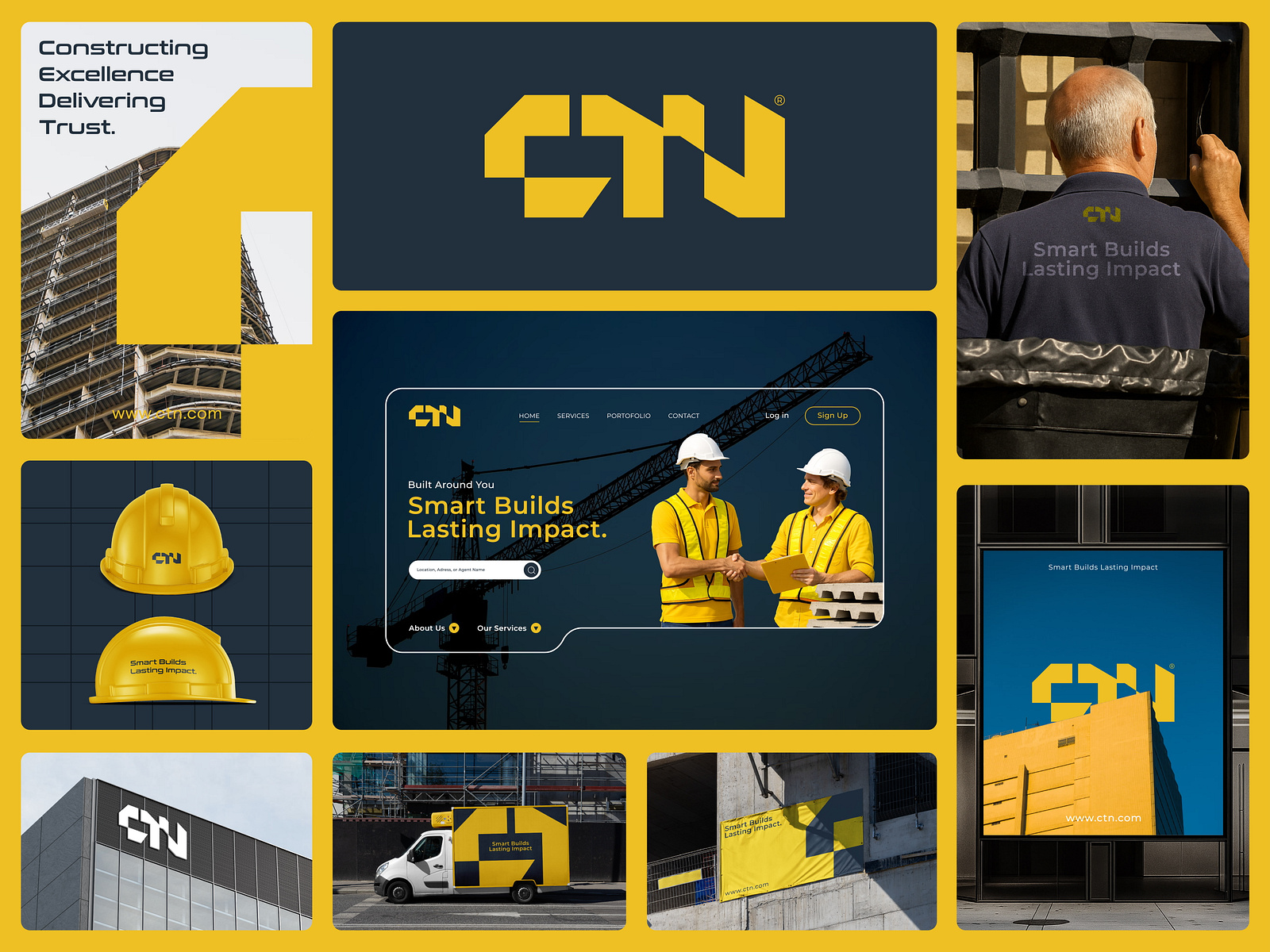 Ctn - Construction Branding by Adam Pasha on Dribbble