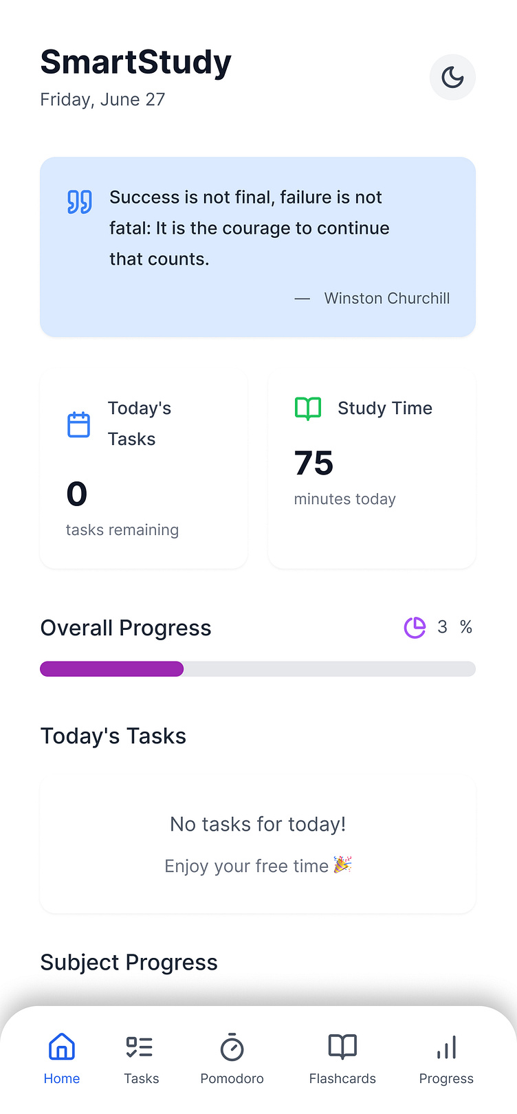 Smart Study App UI by Wisdynasty on Dribbble