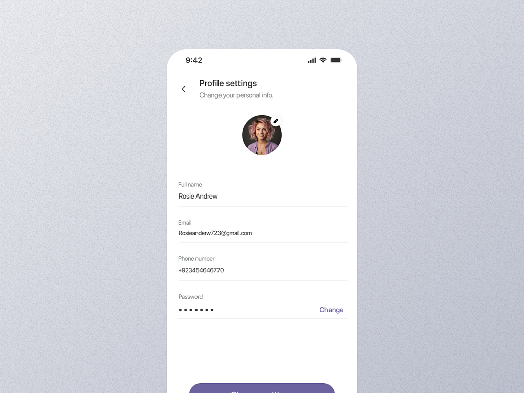 Edit Profile Mobile App Ui by UI Ants on Dribbble