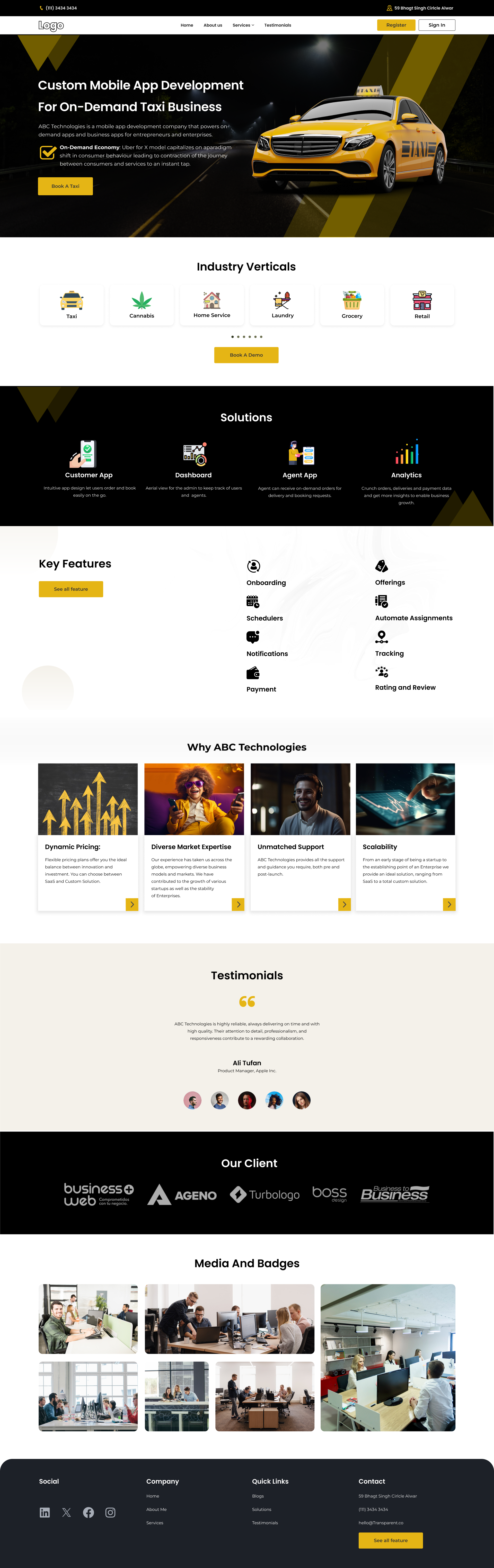 Browse thousands of Taxi Website images for design inspiration | Dribbble