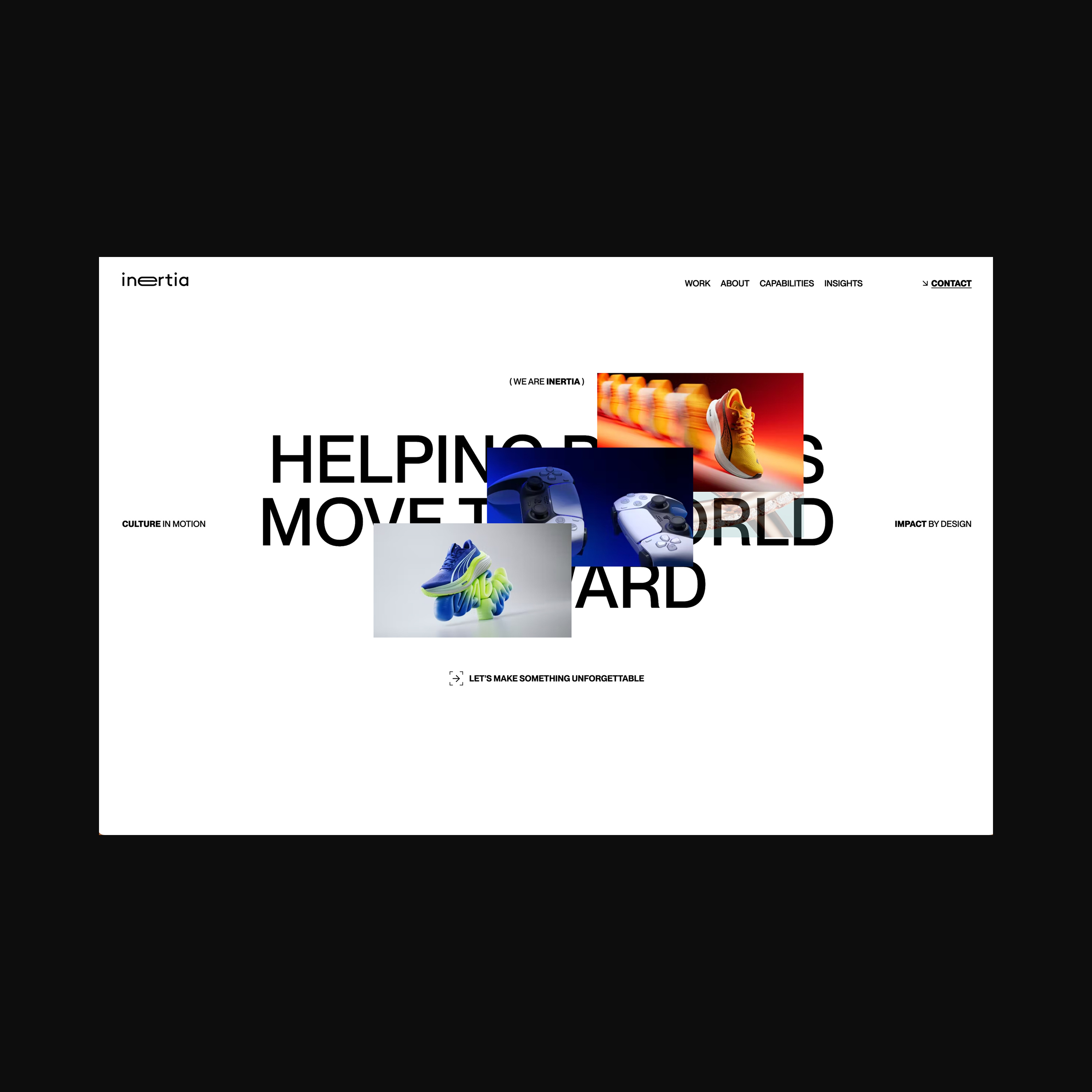 Layouts - Inertia Studios Website 🤘 by Clarisse Michard on Dribbble