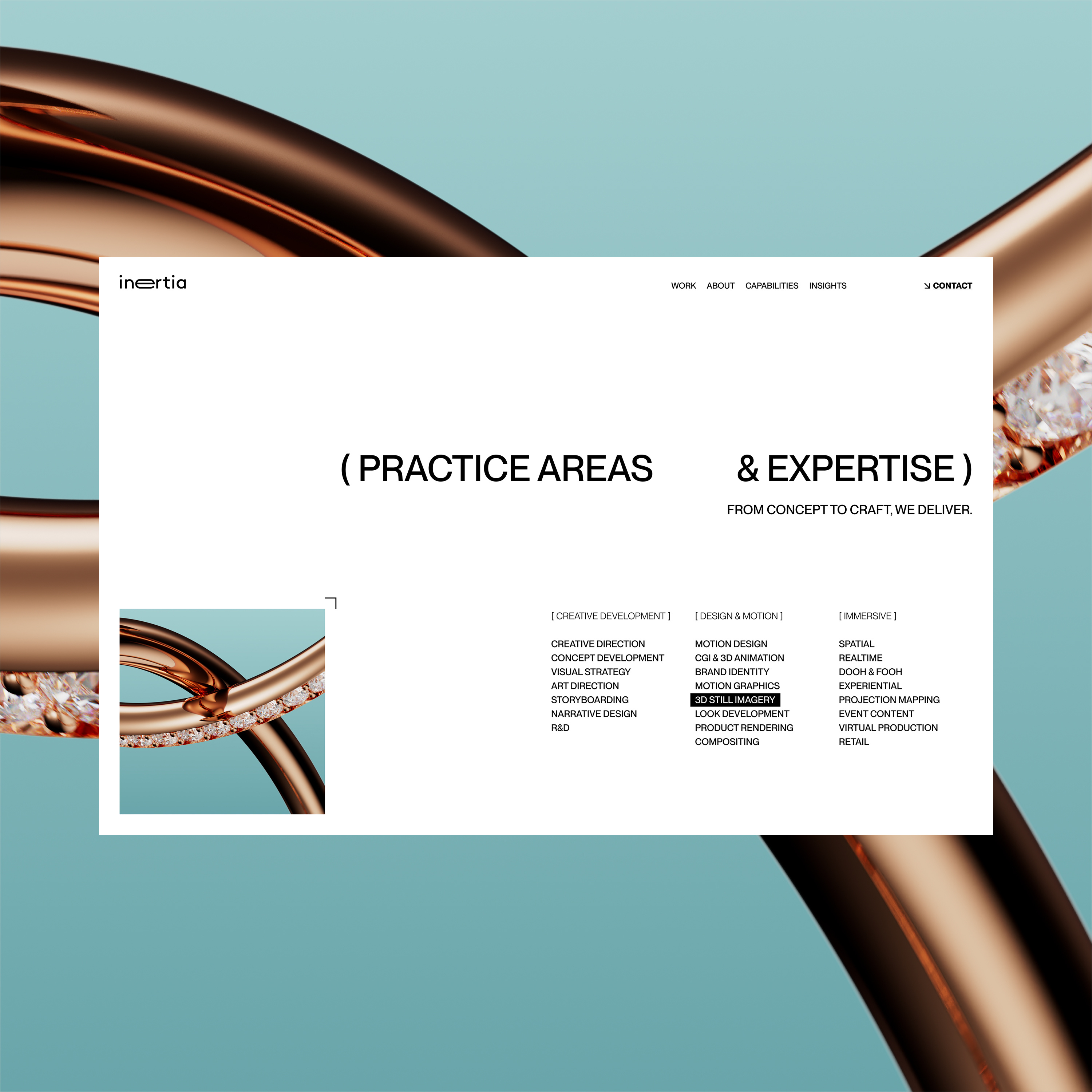 Layouts - Inertia Studios Website 🤘 by Clarisse Michard on Dribbble