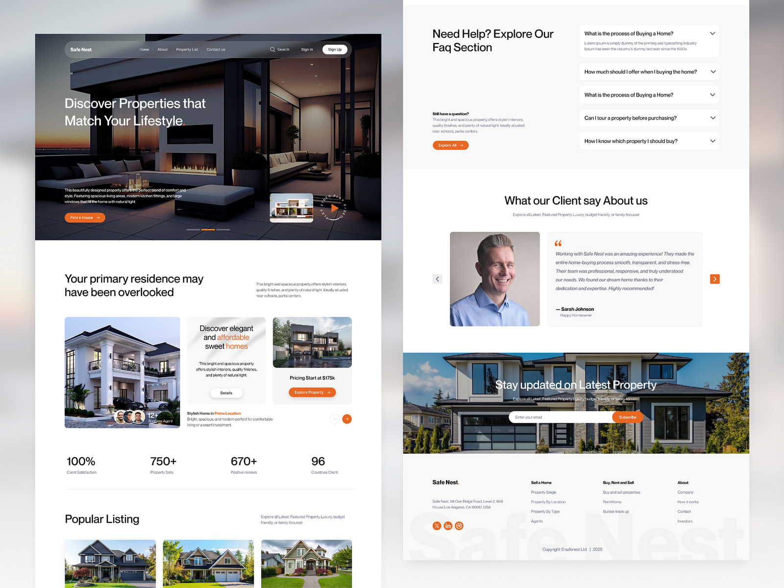 Real Estate Website by Al Mamun on Dribbble
