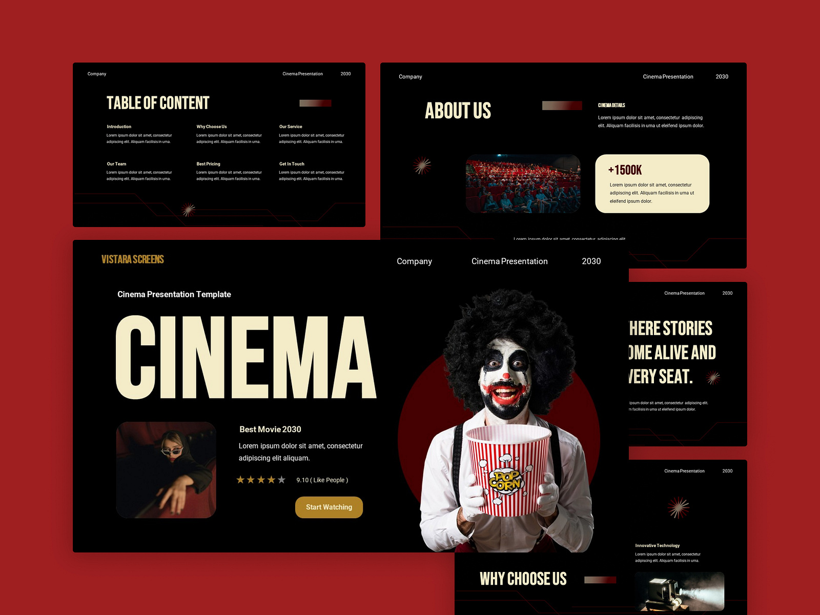 Cinema Movie Presentation | Template by Prismore Studio on Dribbble