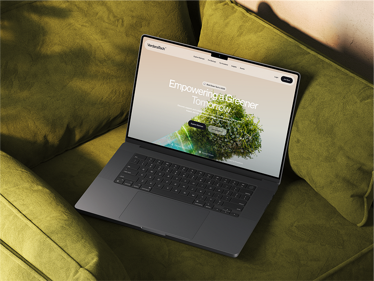 VerdanaTech - GreenTech Startups Landing Page by Ahmad Sulaiman for Plainthing Studio on Dribbble