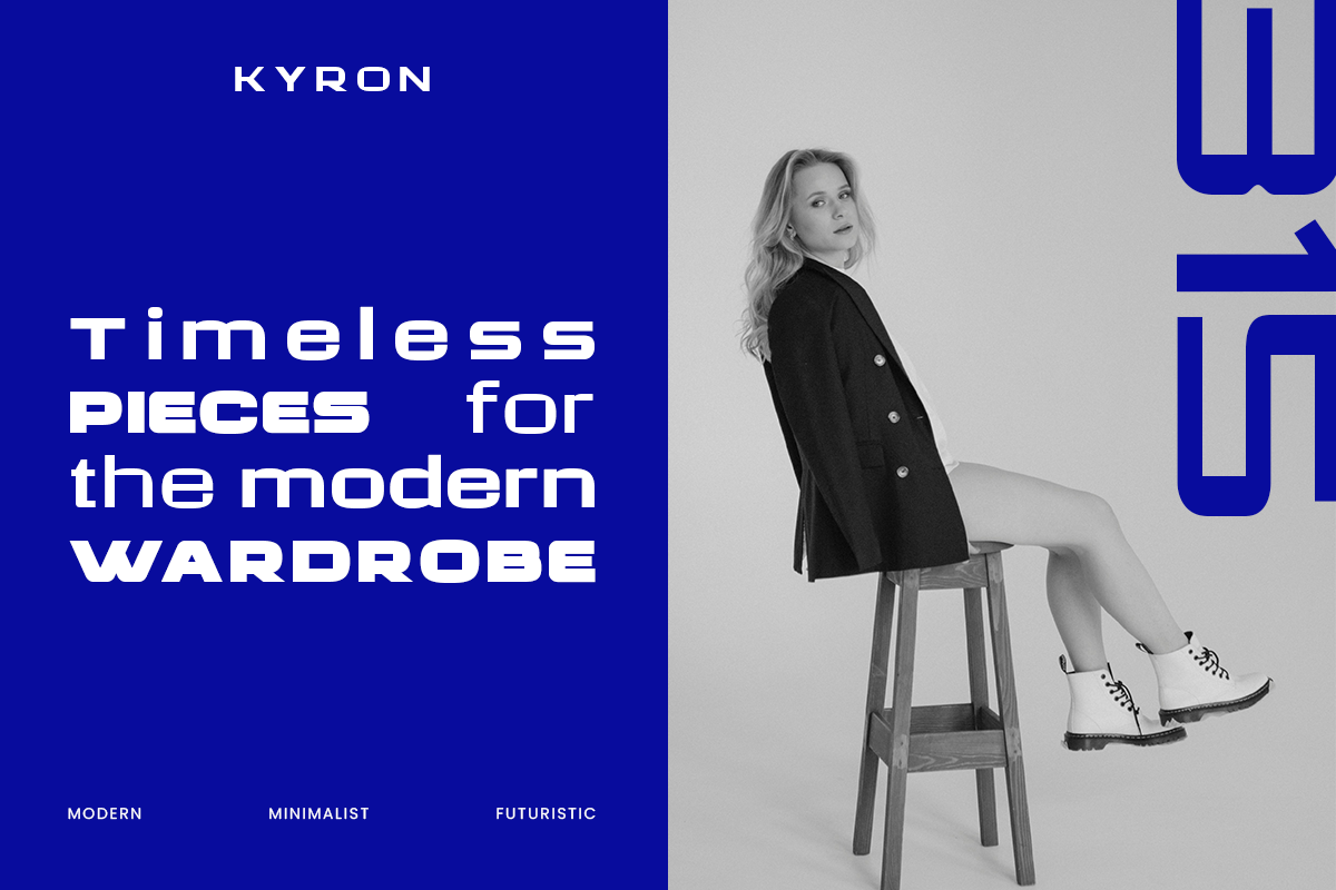 Kyron - Futuristic Modern Font by Roomspace Creative Lab on Dribbble