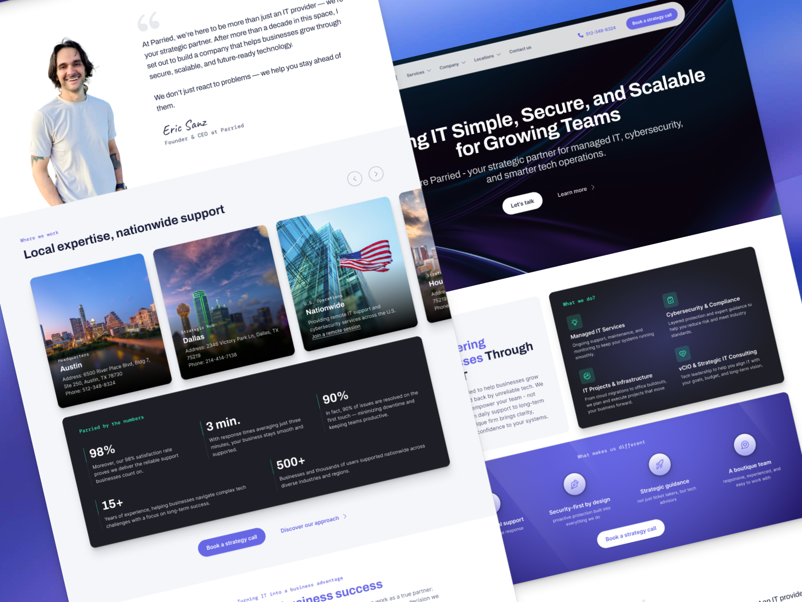 Parried.com - About us page by Ivo Ivanov on Dribbble