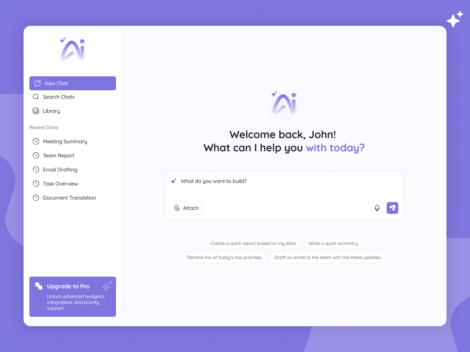 Trending AI Assistant Dashboard UI by Excellent Webworld on Dribbble