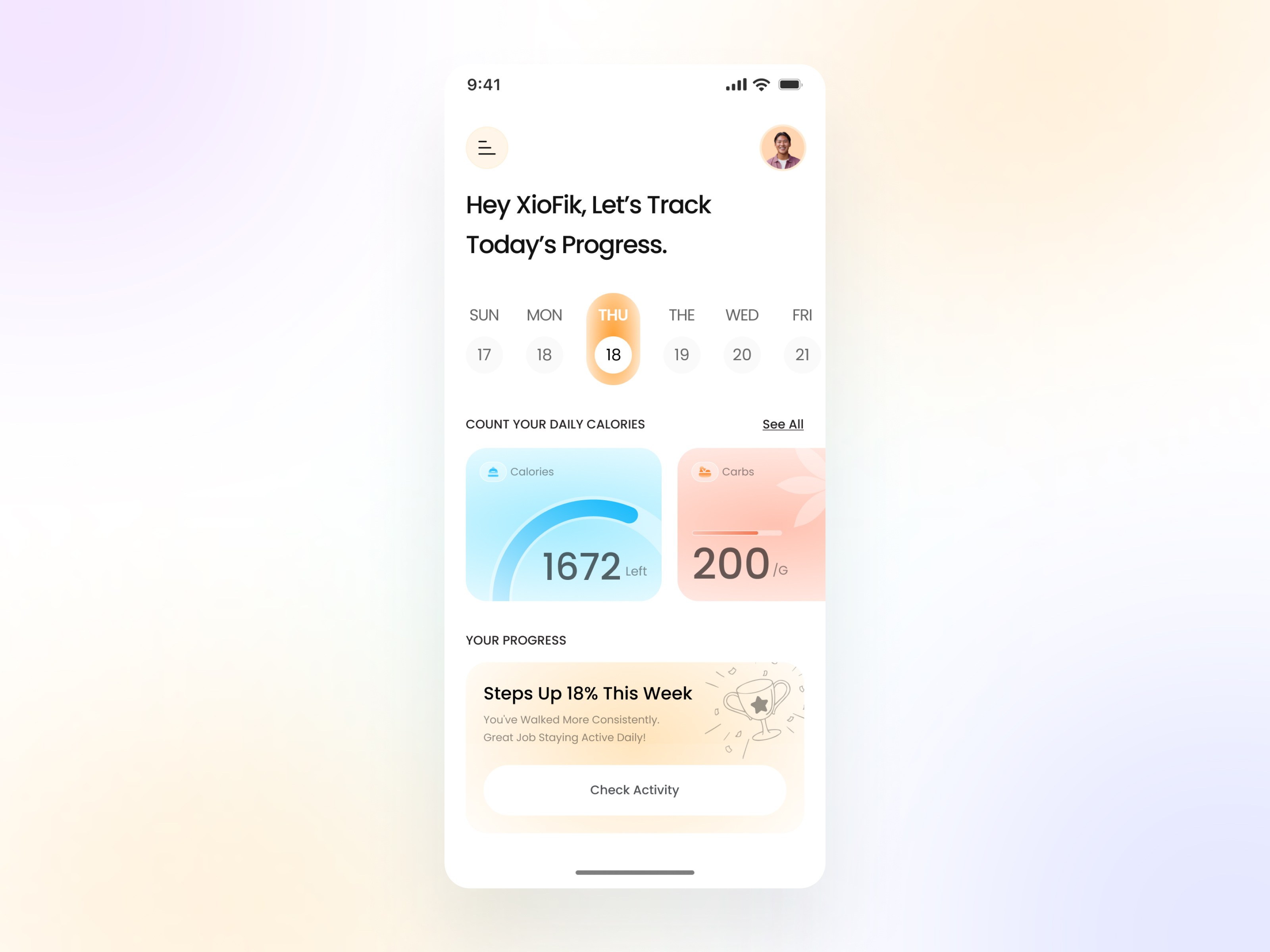 Calorie Counter App - Mobile App Ui by Pranto Kumar Pashi for SpineEdge ...
