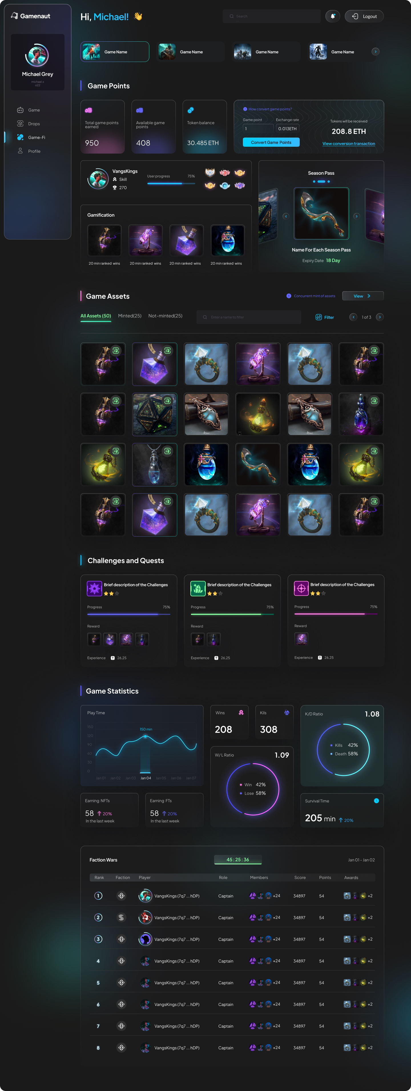 Gaming Platform UI Design by Linur for Eloqwnt on Dribbble