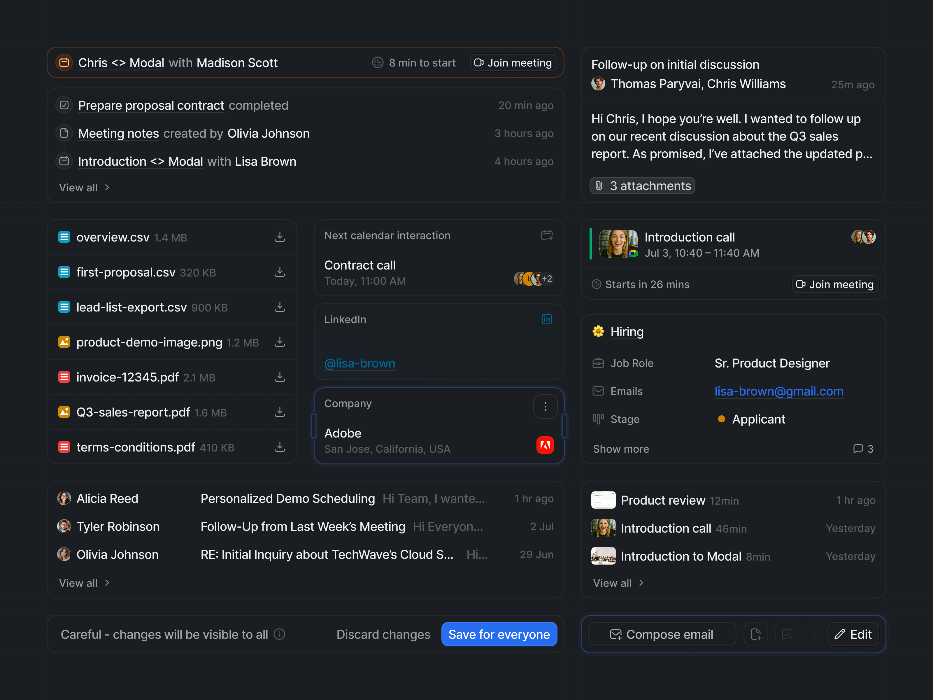 Attio - Record Pages Components by Filipe for Attio on Dribbble