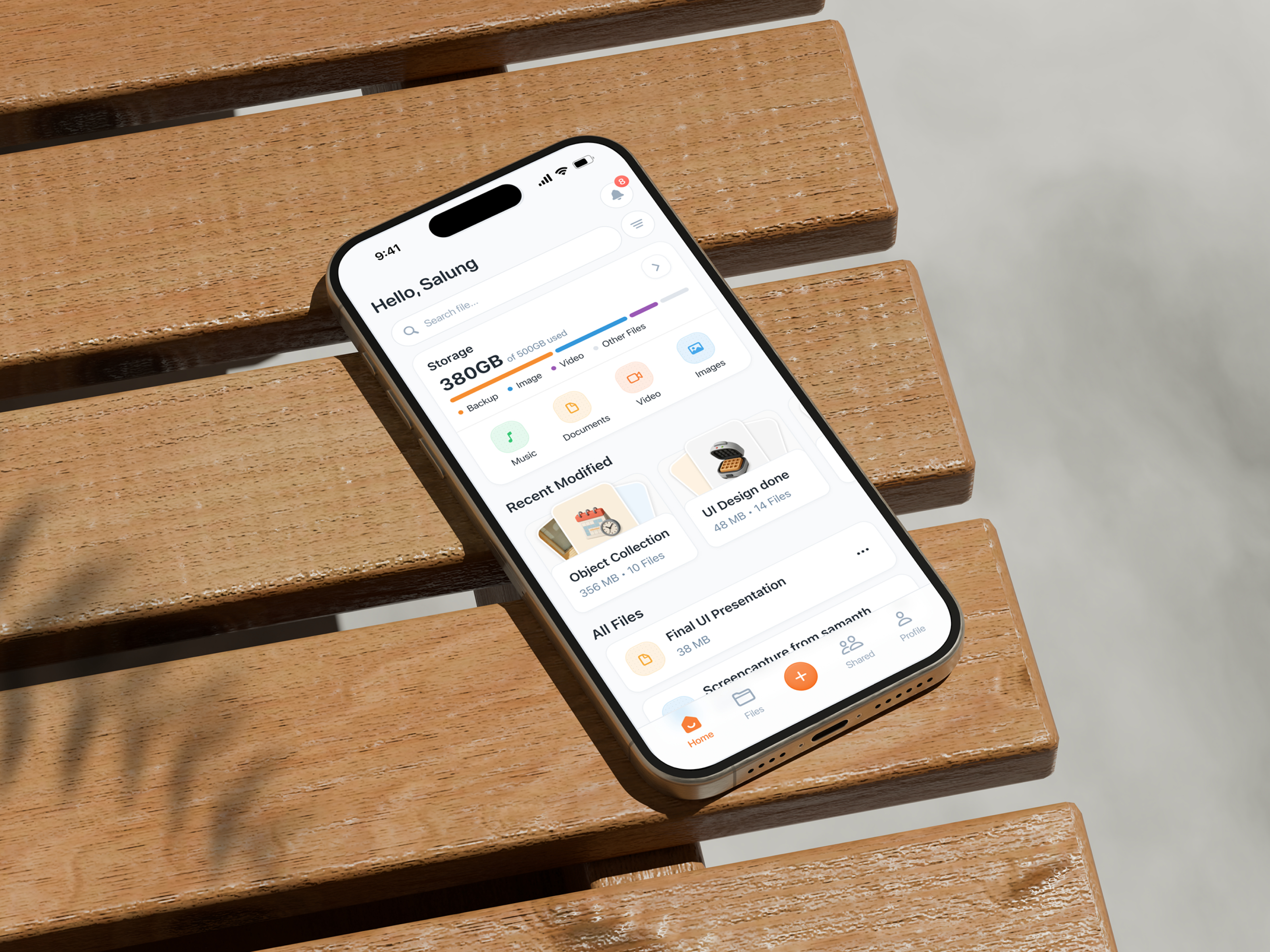Cloud storage app design by Salung Prastyo for Spark Pixel Design on ...