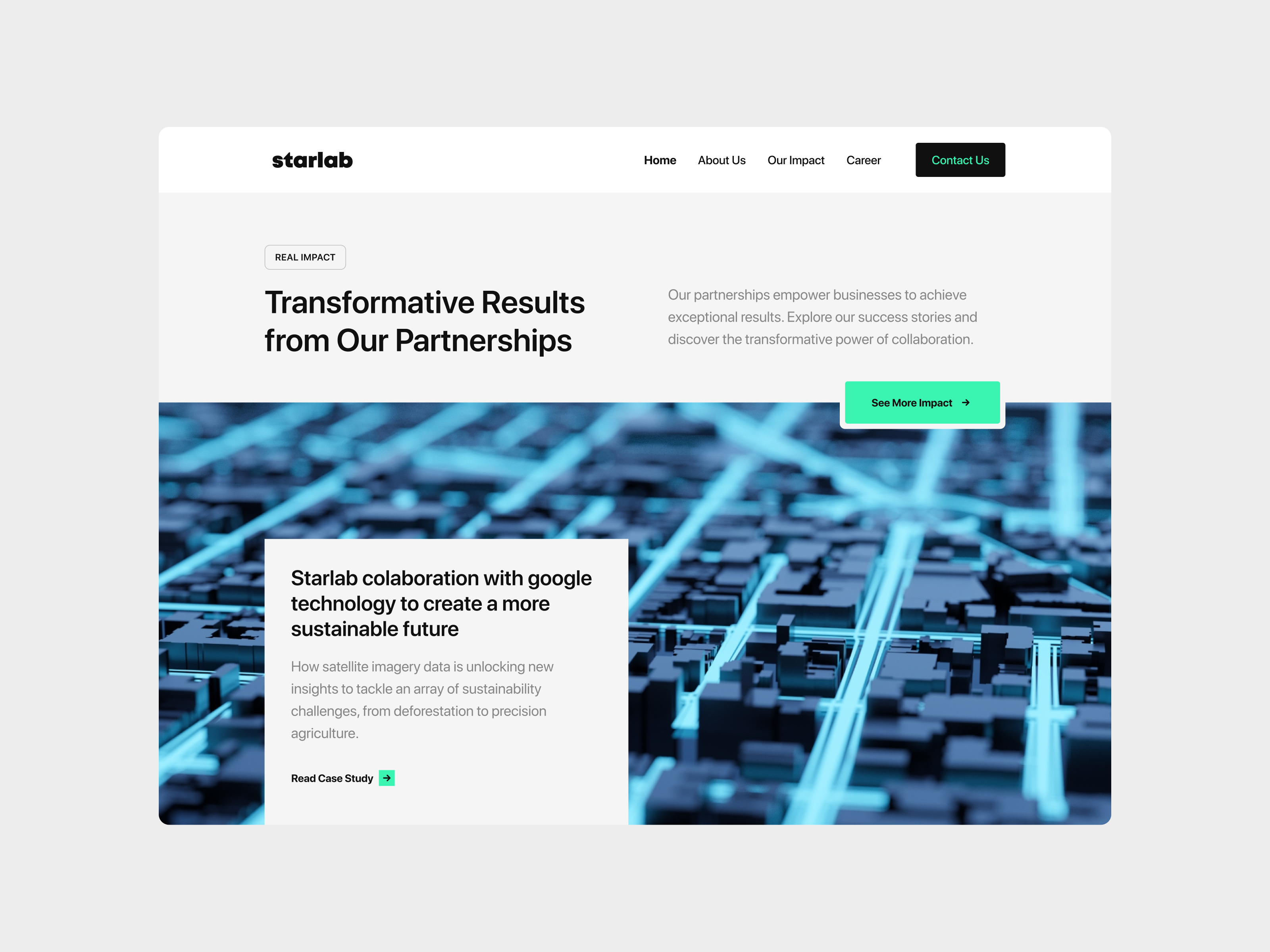 Starlab - ESG Platform Landing Page by Elux Space on Dribbble