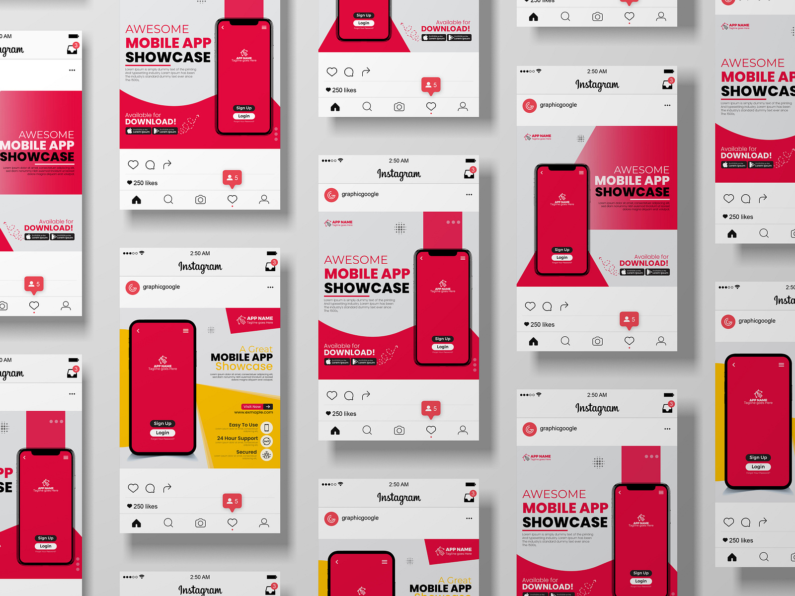 App Promotion Social Media Post Design by Shaon Kumar Sarker on Dribbble