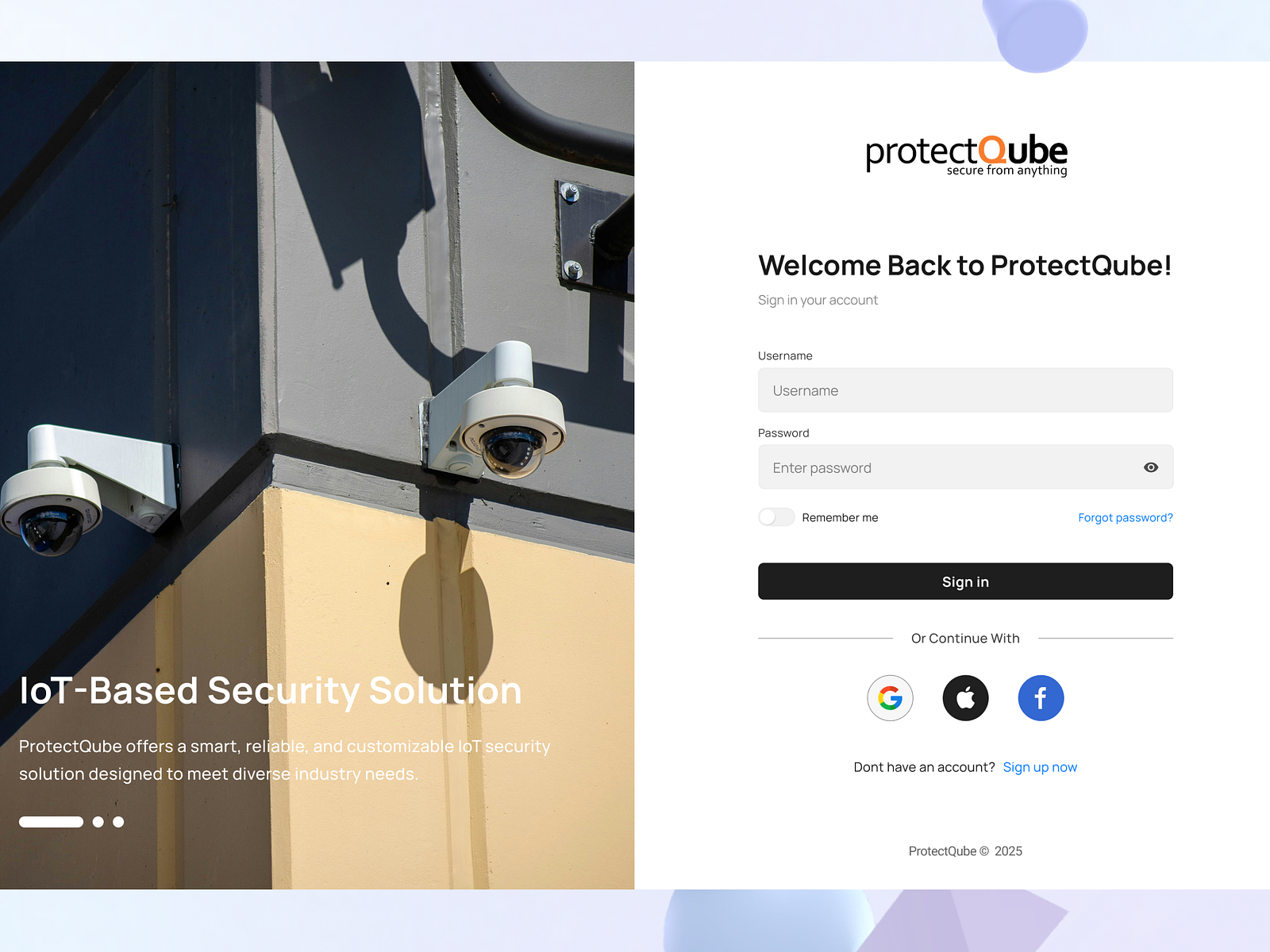 Modern Login Page for a Smart Security System by Deni Yudi Saputra on ...