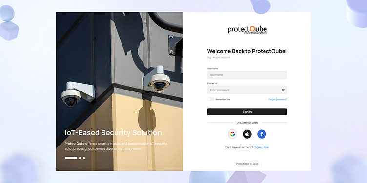 Modern Login Page for a Smart Security System by Deni Yudi Saputra on ...