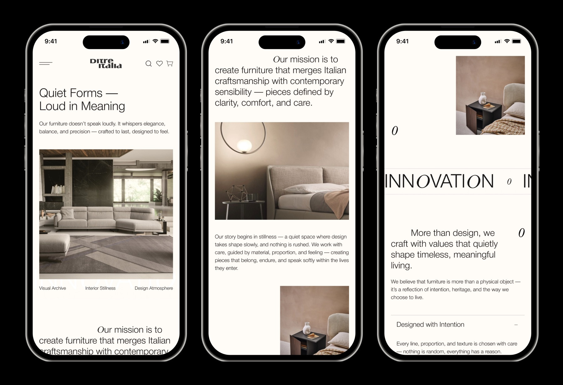 DI - Luxury Furniture Ecommerce Responsive Mobile Website Design by ...