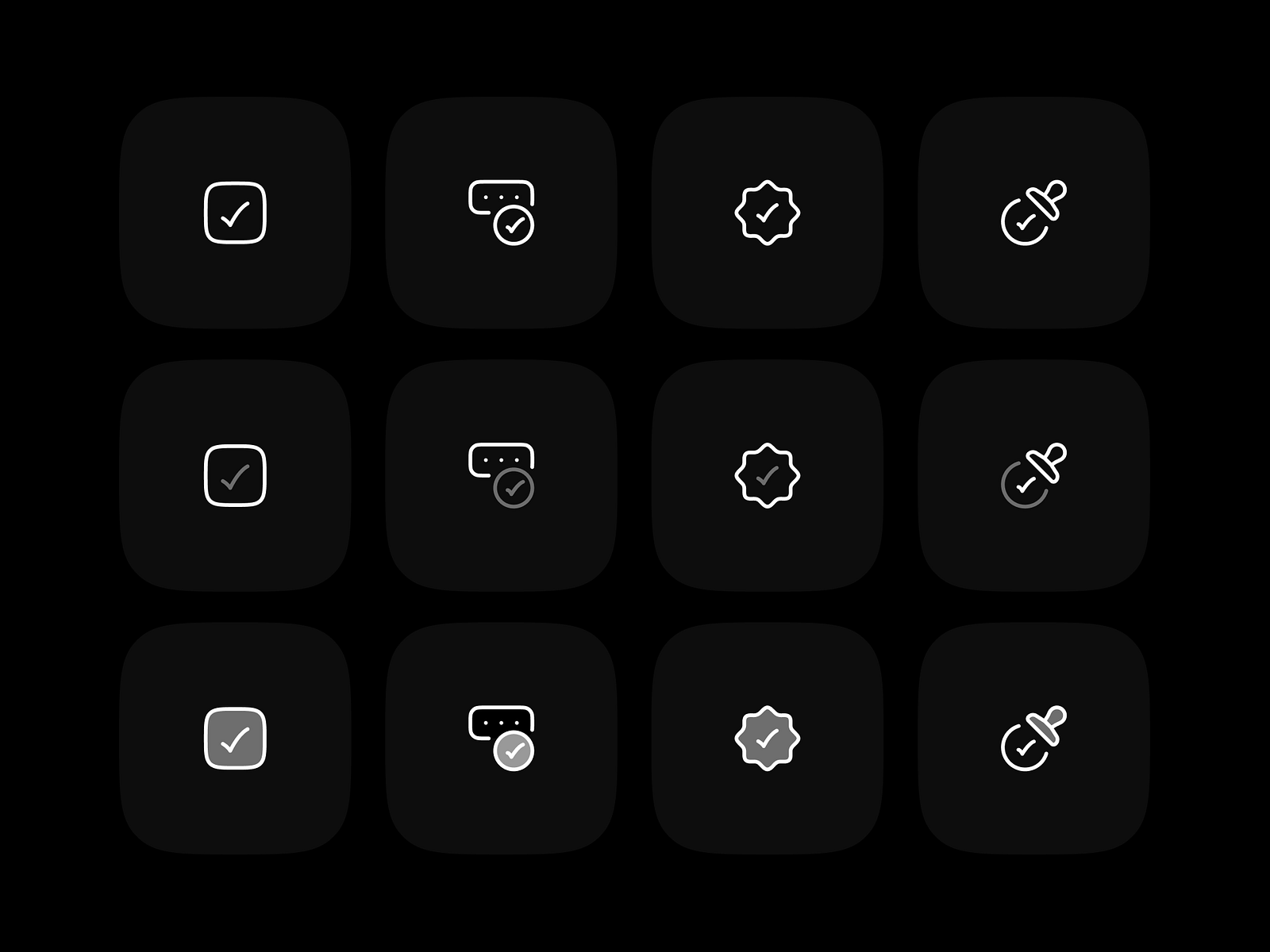 Check Validation Icons Set | 10K+ Premium Icons by Hugeicons on Dribbble