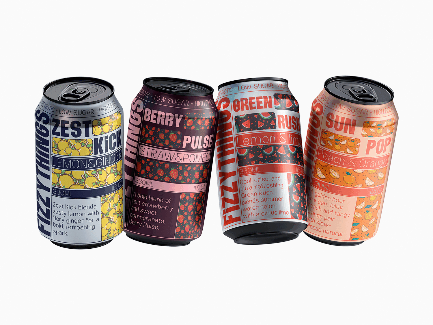 Fizzy Things: Vibrant Beverage Packaging Design by BBR CREATIVES on ...