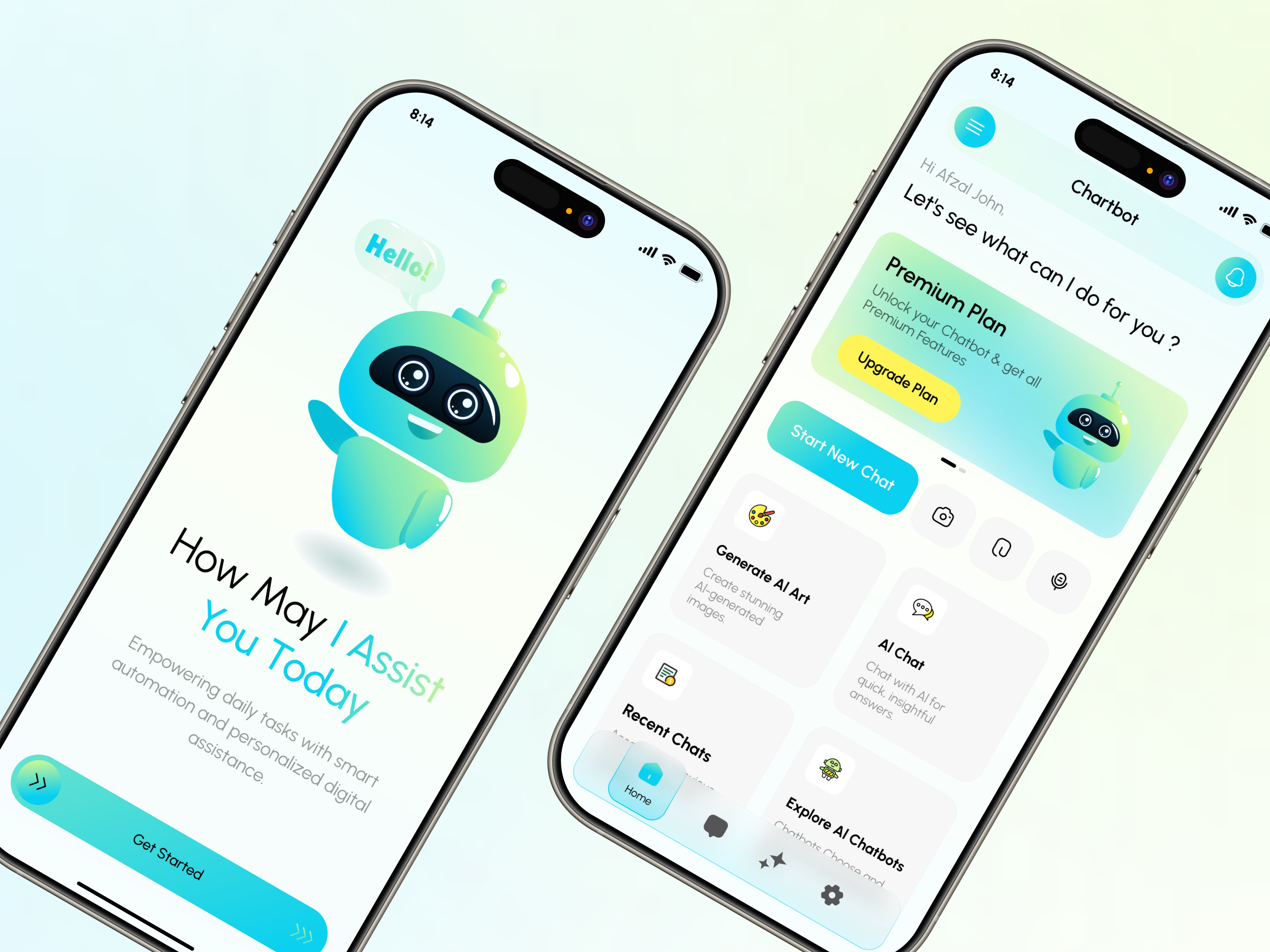 AI Chatbot Assistant app by Afzal Masud 🔥 on Dribbble