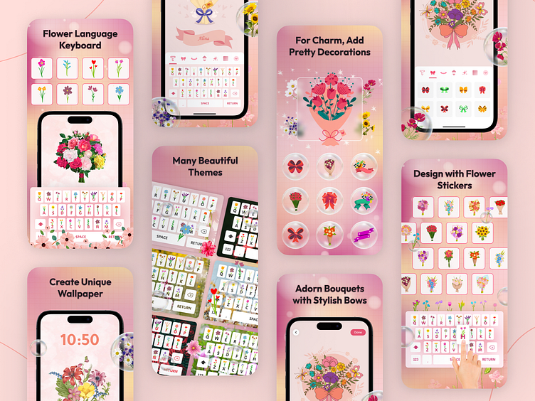 🌸 FloraKeys – Flower Language Keyboard App Screenshots🌷 by Hardik's ...
