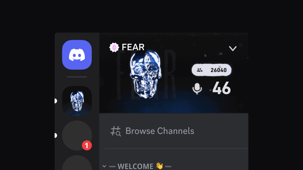 Fear Discord Server Design | Banners for discord servers by Catty ...