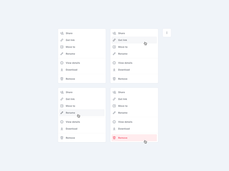 Context Menu Interaction Design by Dmitry Sergushkin on Dribbble