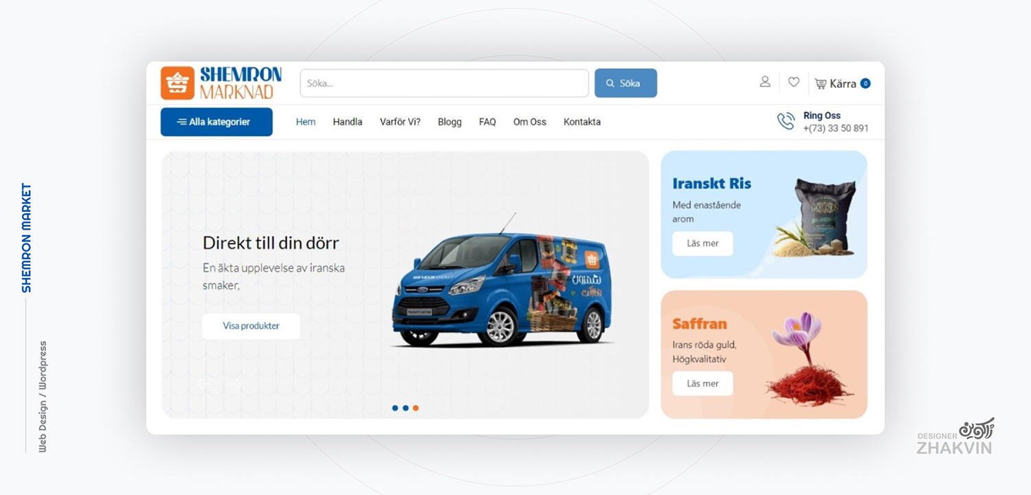 Grocery Store Site – Shemron Market by Zhakvin Co. on Dribbble