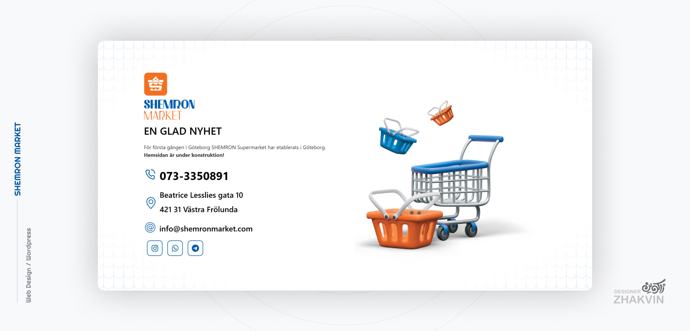 Grocery Store Site – Shemron Market by Zhakvin Co. on Dribbble
